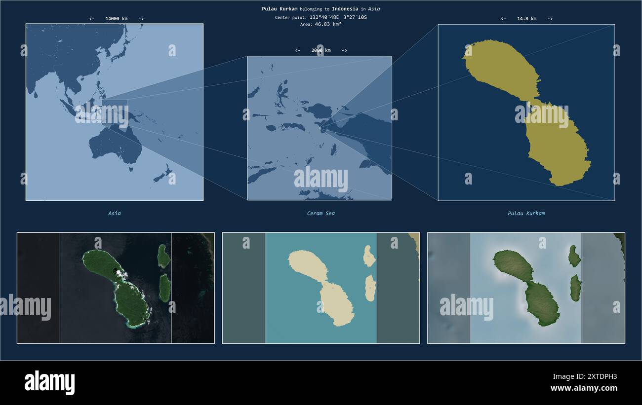 Pulau Kurkam in the Ceram Sea - belonging to Indonesia. Described ...