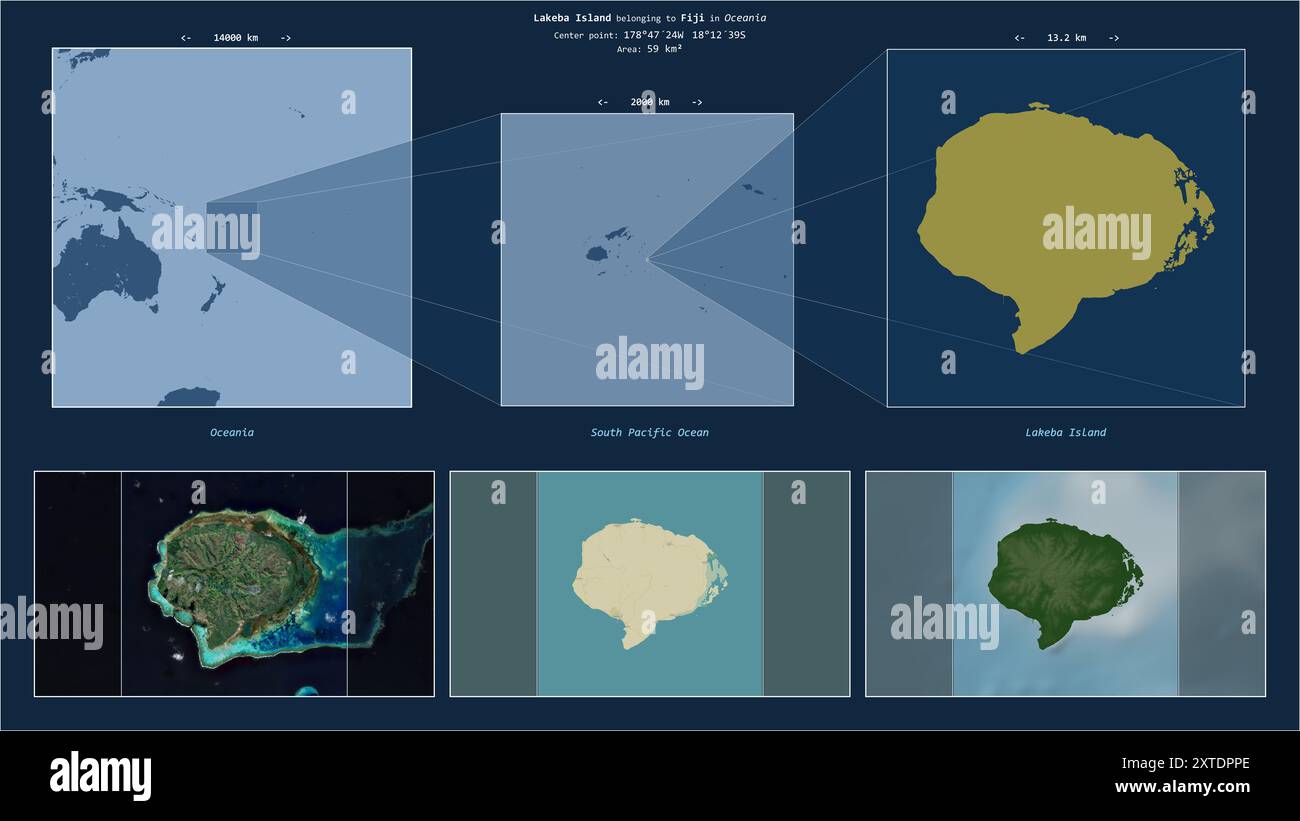 Lakeba Island in the South Pacific Ocean - belonging to Fiji. Described ...