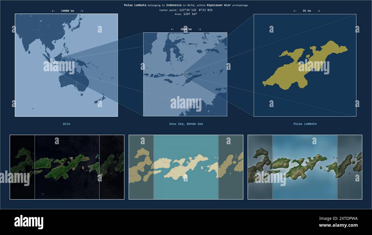 Pulau Lembata in the Savu Sea - belonging to Indonesia. Described ...