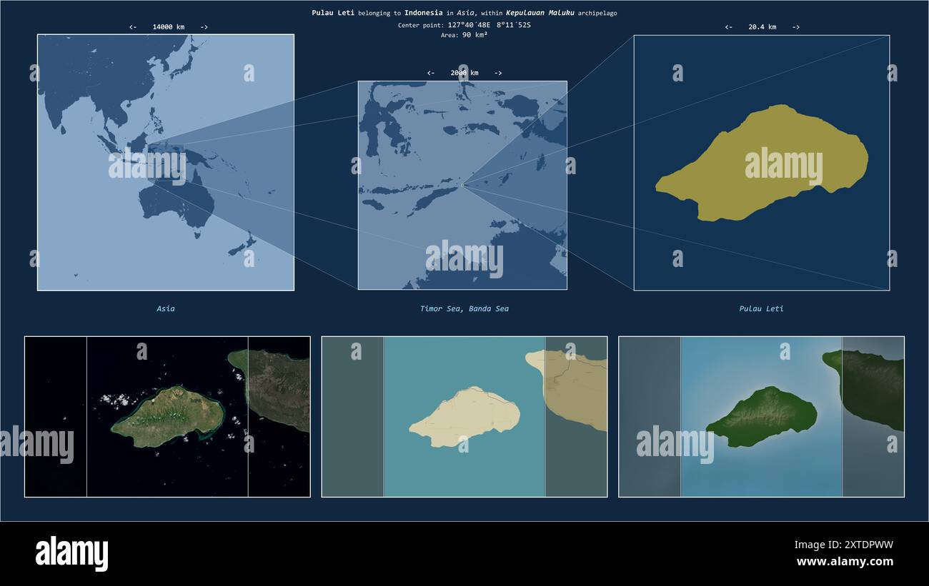 Pulau Leti in the Timor Sea - belonging to Indonesia. Described ...