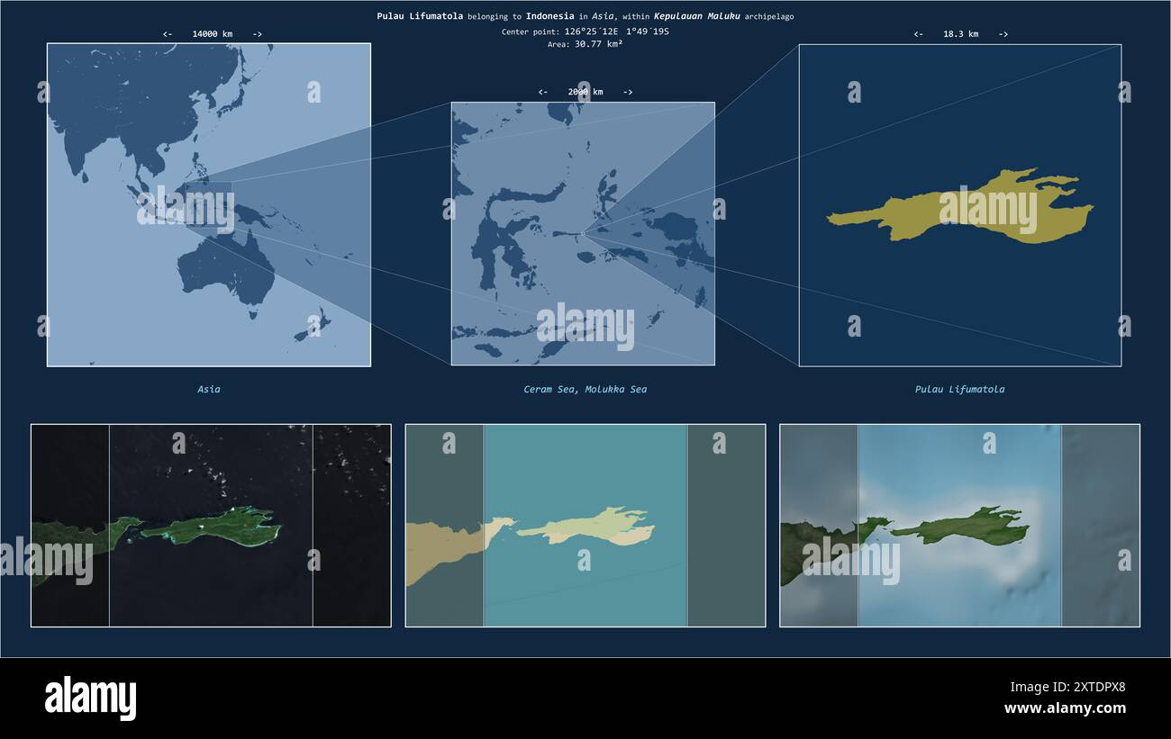 Pulau Lifumatola in the Ceram Sea - belonging to Indonesia. Described ...