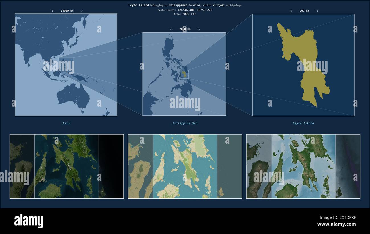 Leyte Island in the Philippine Sea - belonging to Philippines ...