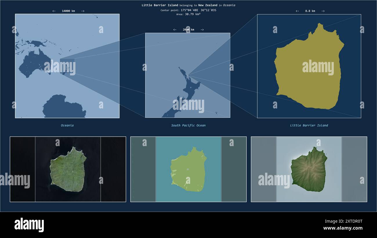 Little Barrier Island in the South Pacific Ocean - belonging to New ...