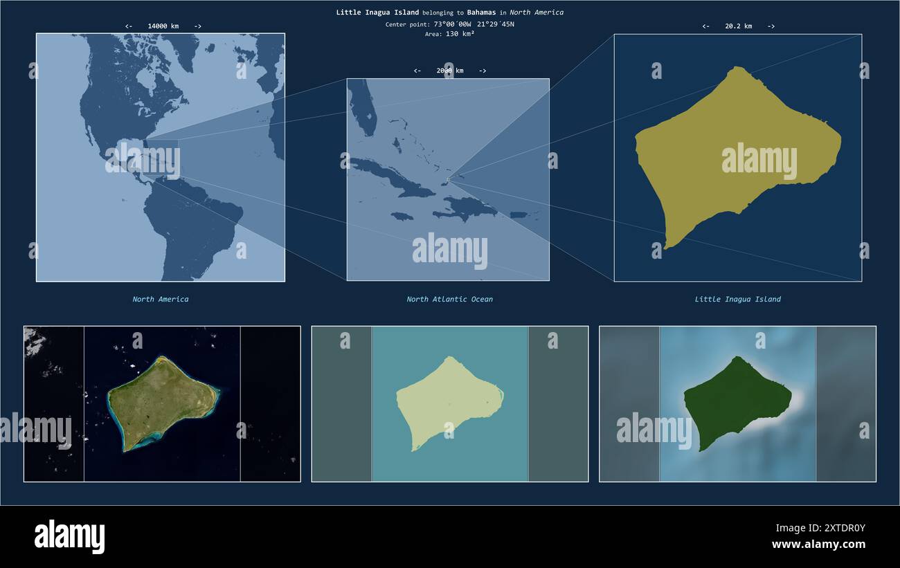 Little Inagua Island in the North Atlantic Ocean - belonging to Bahamas ...