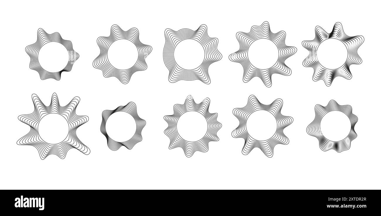 Light wave noise Cut Out Stock Images & Pictures - Alamy