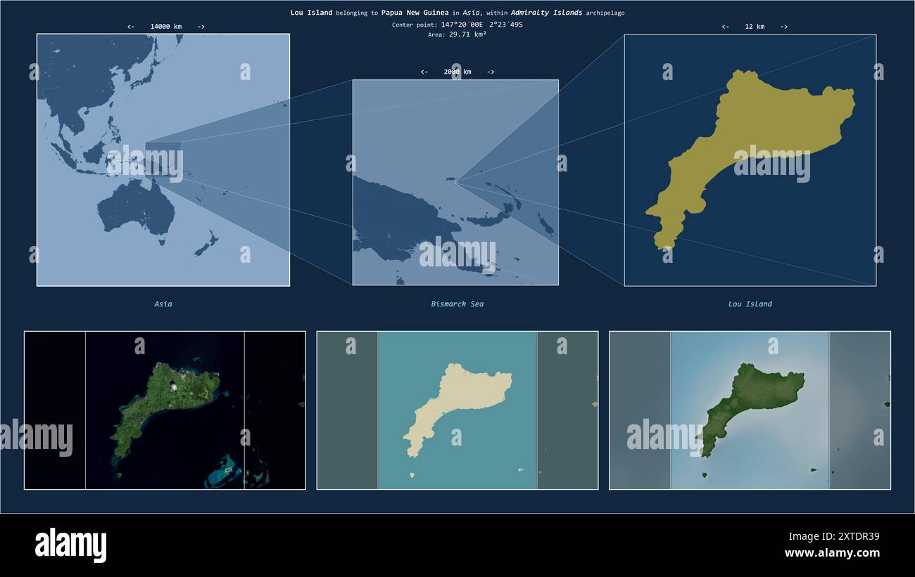 Lou Island in the Bismarck Sea - belonging to Papua New Guinea ...