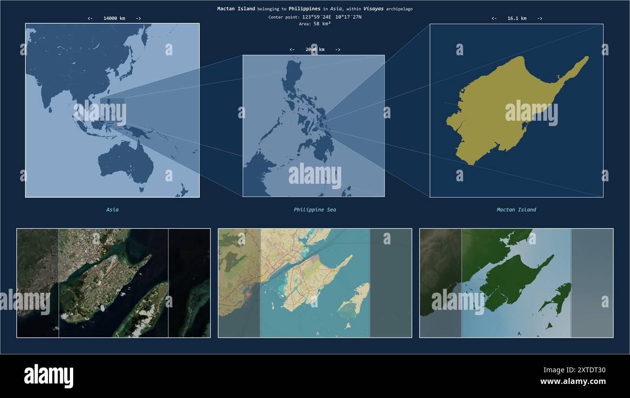 Mactan Island in the Philippine Sea - belonging to Philippines ...