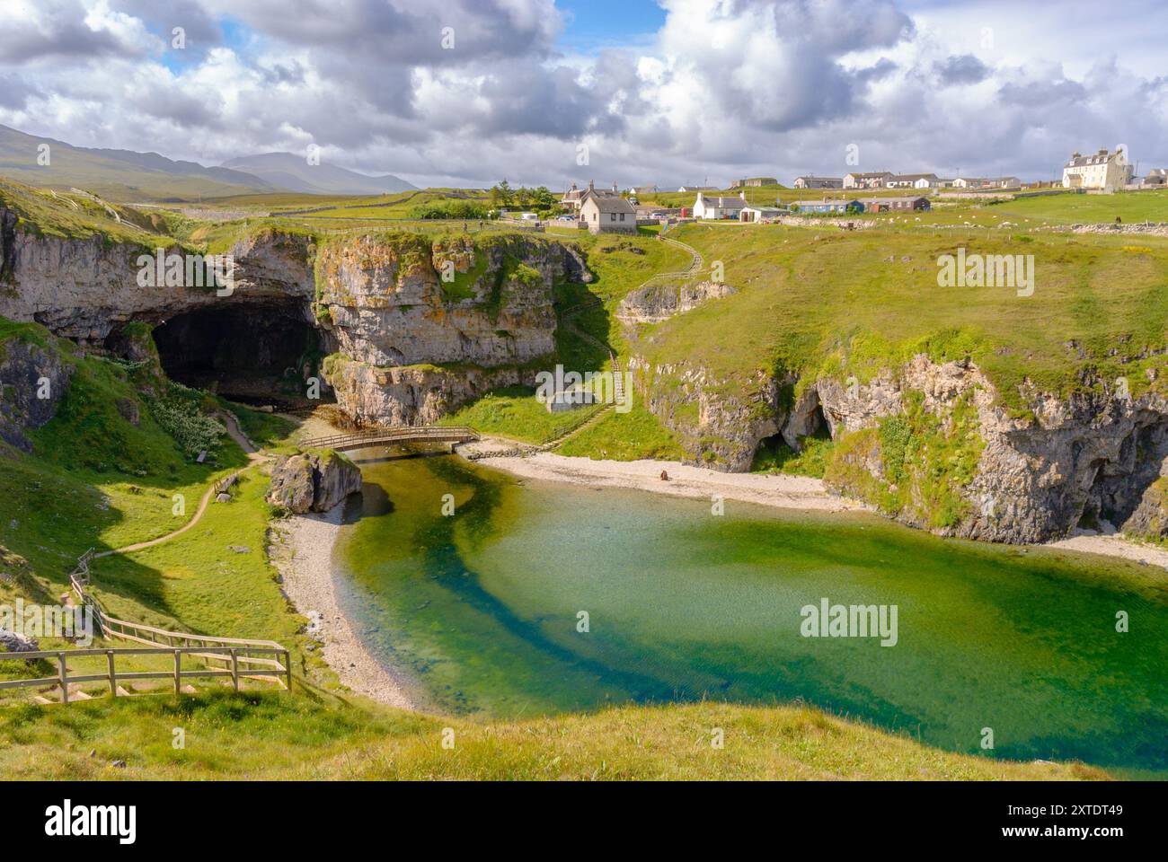 Discover the captivating landscape of Smoo Cave in the Highlands, where ...