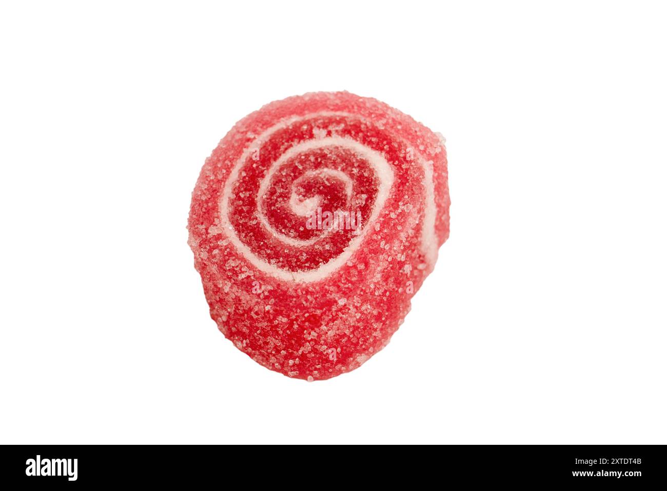Jelly sweet candy roll isolated on a white background. Marmalade candy ...