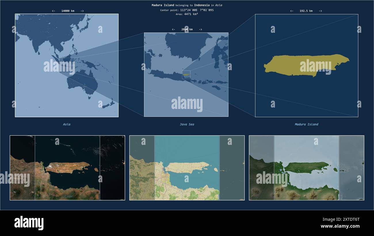 Madura Island in the Java Sea - belonging to Indonesia. Described ...