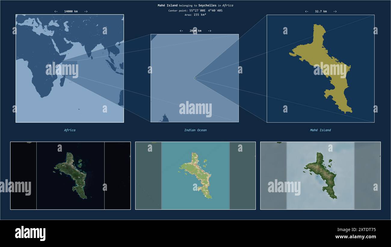 Mahe Island in the Indian Ocean - belonging to Seychelles. Described ...
