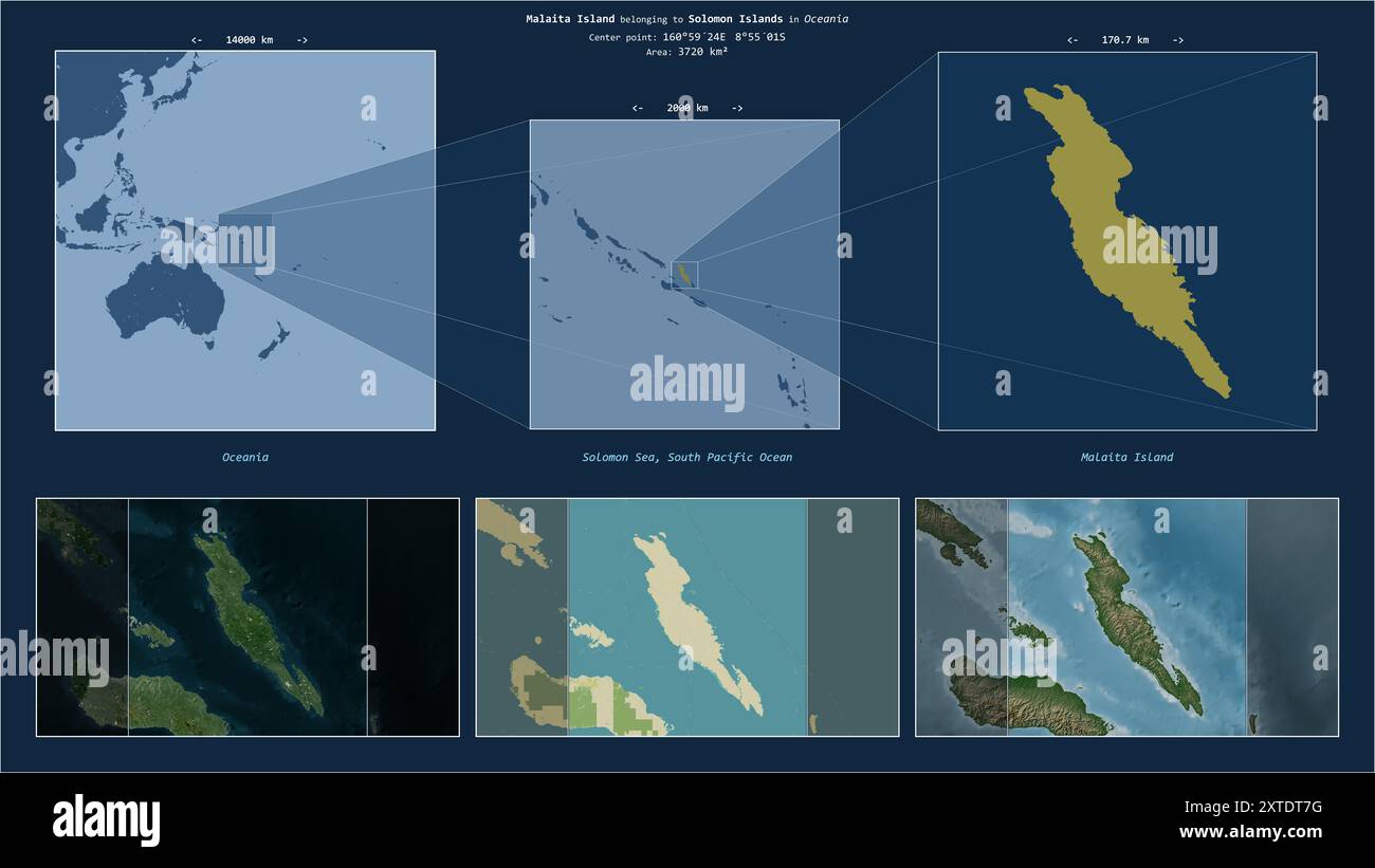 Malaita Island in the Solomon Sea - belonging to Solomon Islands ...