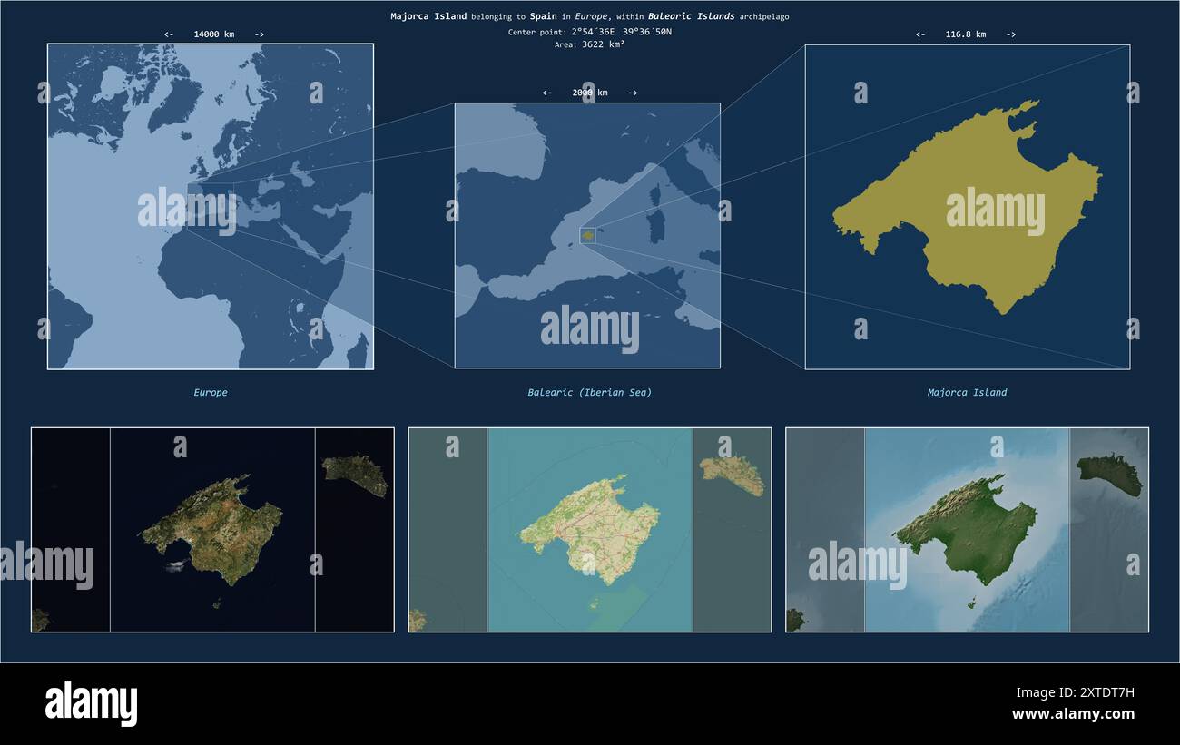 Majorca Island in the Balearic (Iberian Sea) - belonging to Spain ...