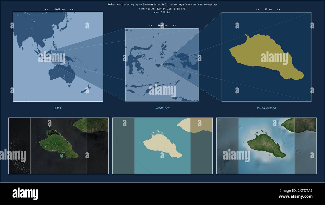 Pulau Manipa in the Banda Sea - belonging to Indonesia. Described ...