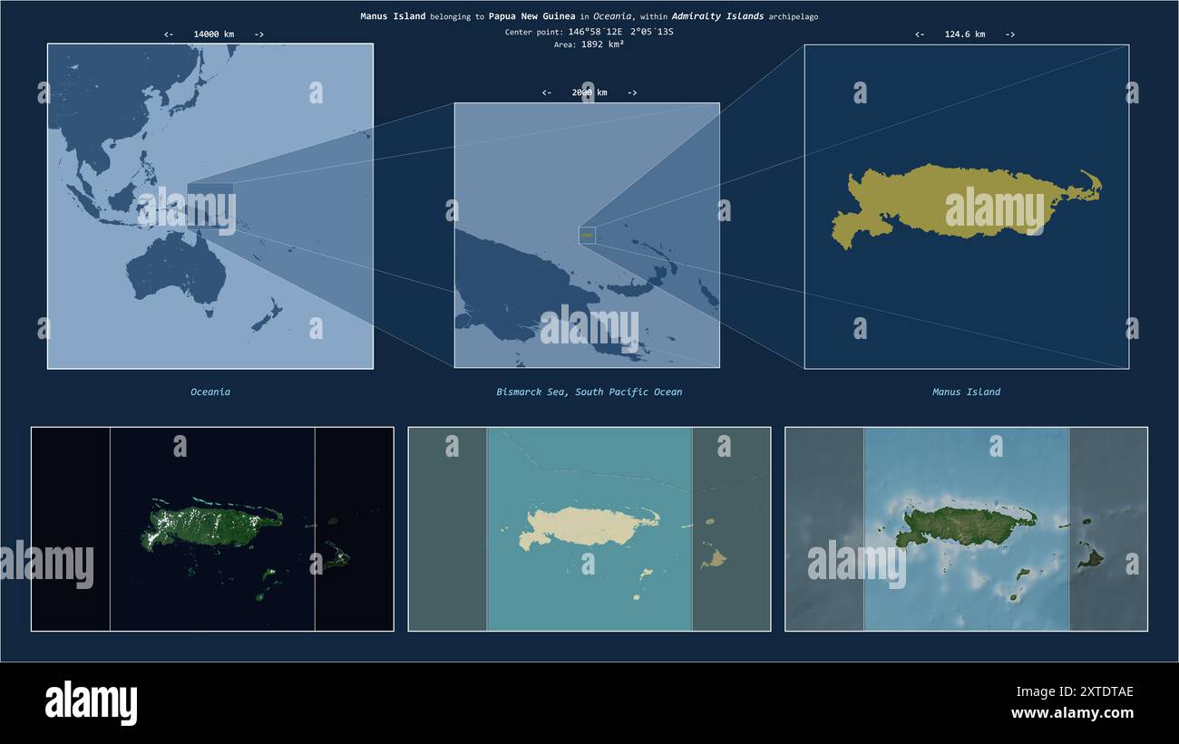 Manus Island in the Bismarck Sea - belonging to Papua New Guinea ...
