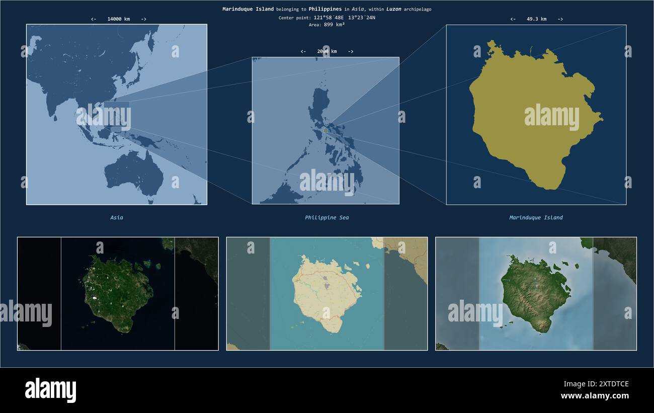 Marinduque Island in the Philippine Sea - belonging to Philippines ...