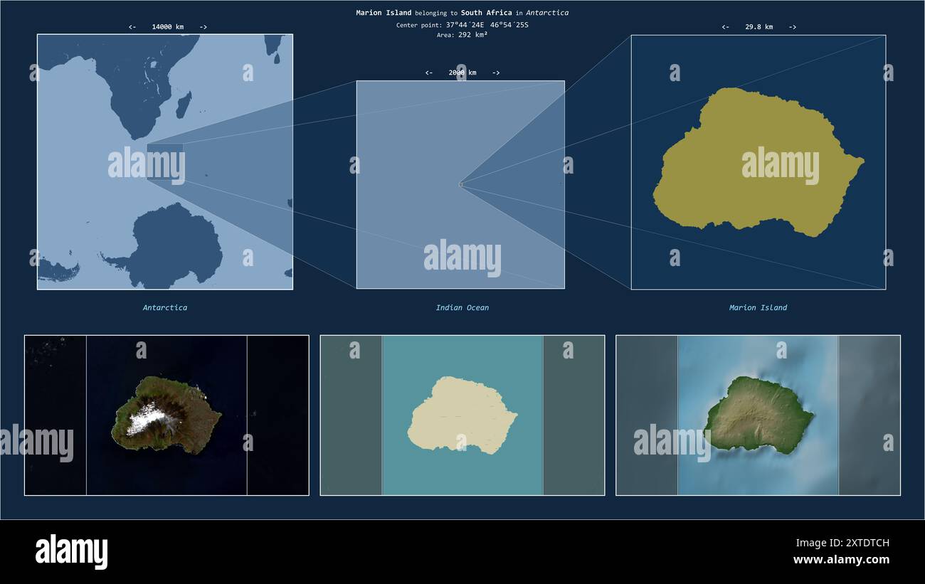 Marion Island in the Indian Ocean - belonging to South Africa ...