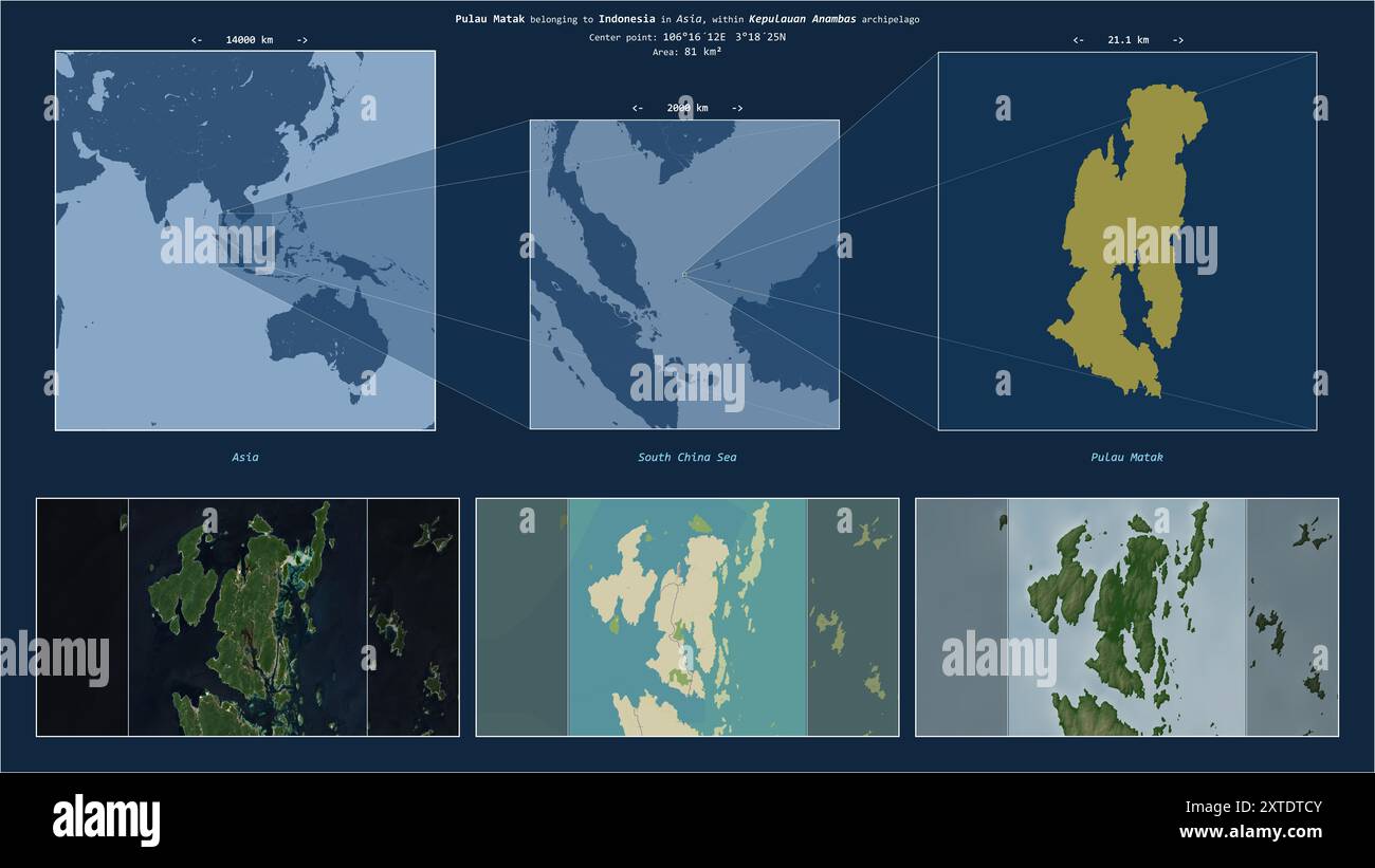 Pulau Matak in the South China Sea - belonging to Indonesia. Described ...