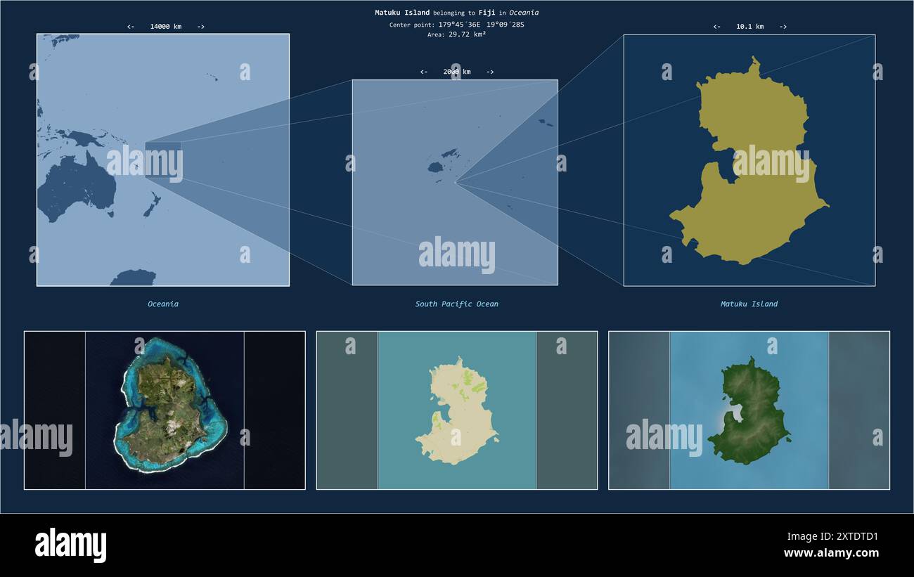 Matuku Island in the South Pacific Ocean - belonging to Fiji. Described ...