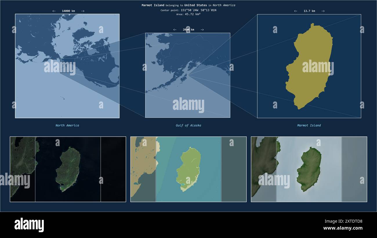 Marmot Island in the Gulf of Alaska - belonging to United States ...