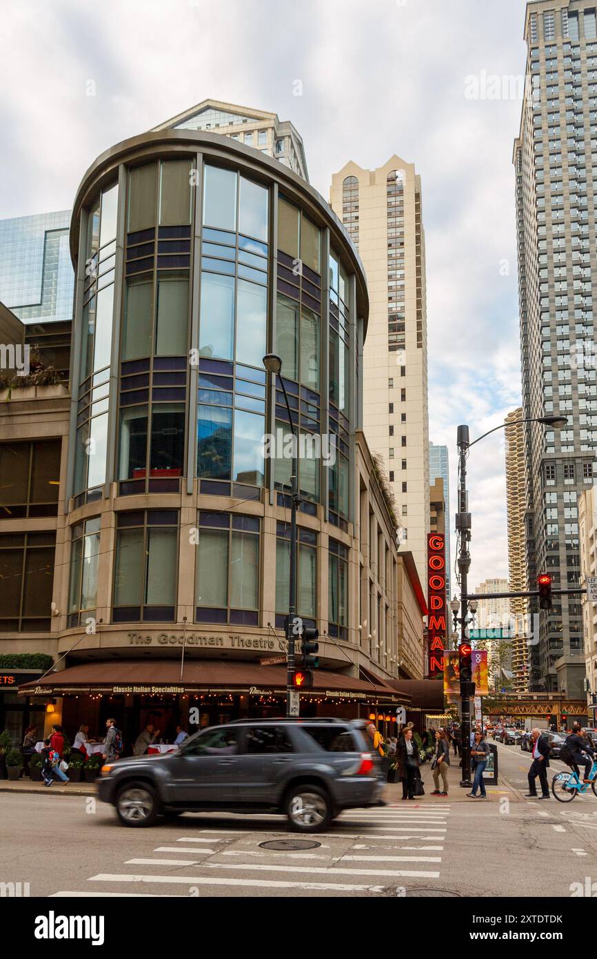The Goodman theater at the loop, Downtown Chicago, Illinois, United ...