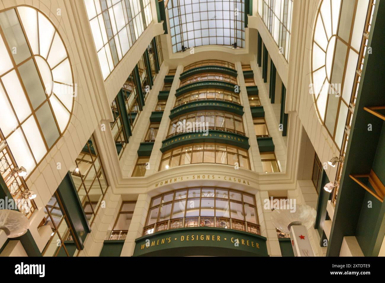 Inside the ornate Marshall Field and Company Building, now Macys, the ...