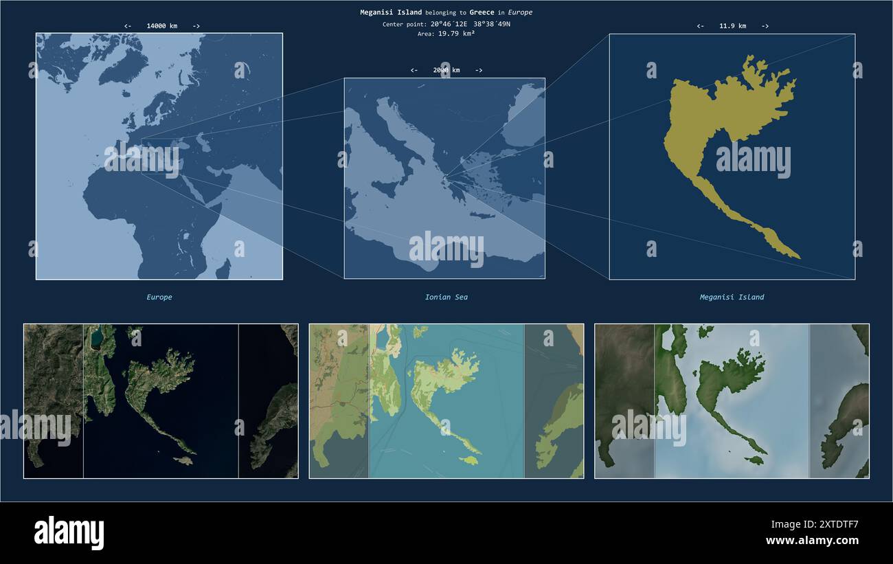 Meganisi Island in the Ionian Sea - belonging to Greece. Described ...