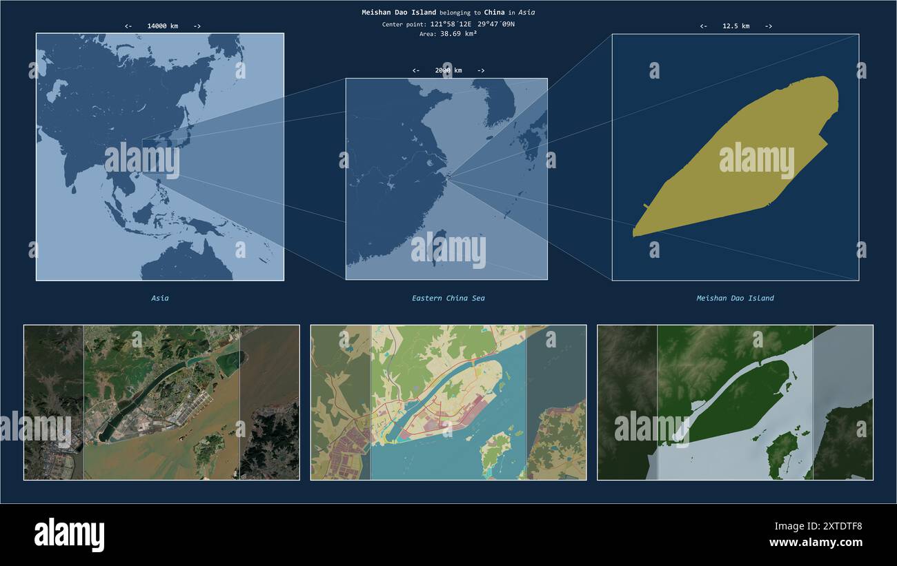 Meishan Dao Island in the Eastern China Sea - belonging to China ...