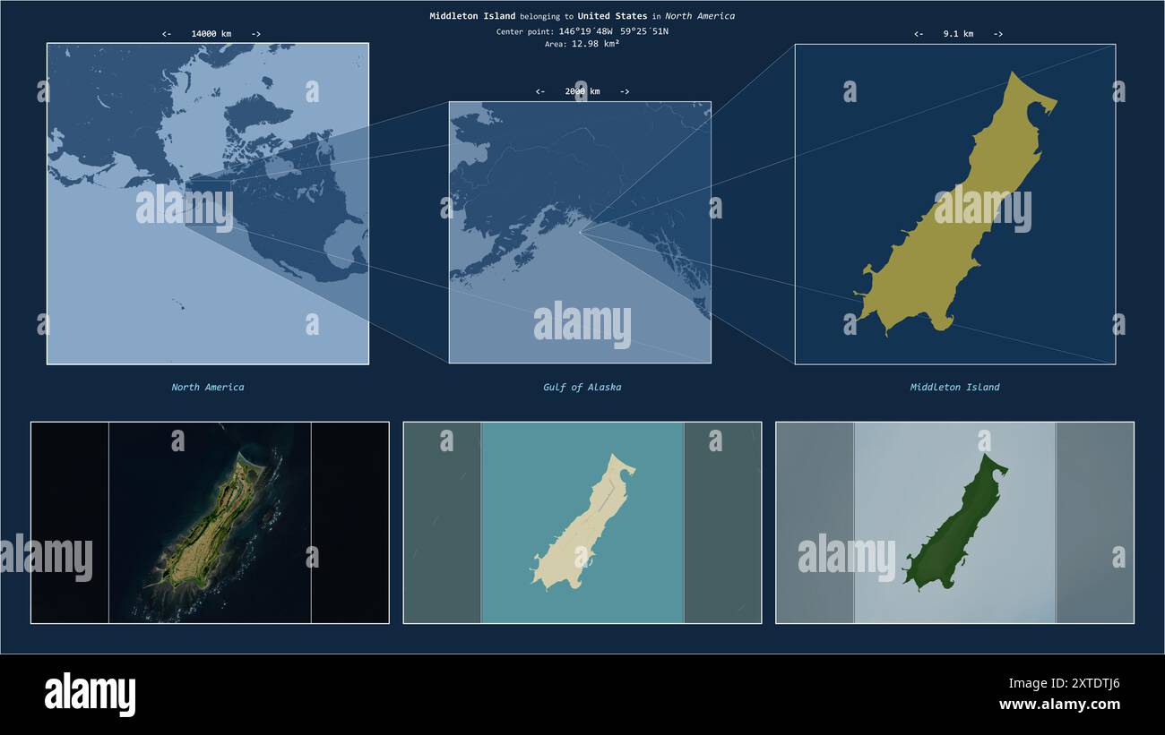 Middleton Island in the Gulf of Alaska - belonging to United States ...