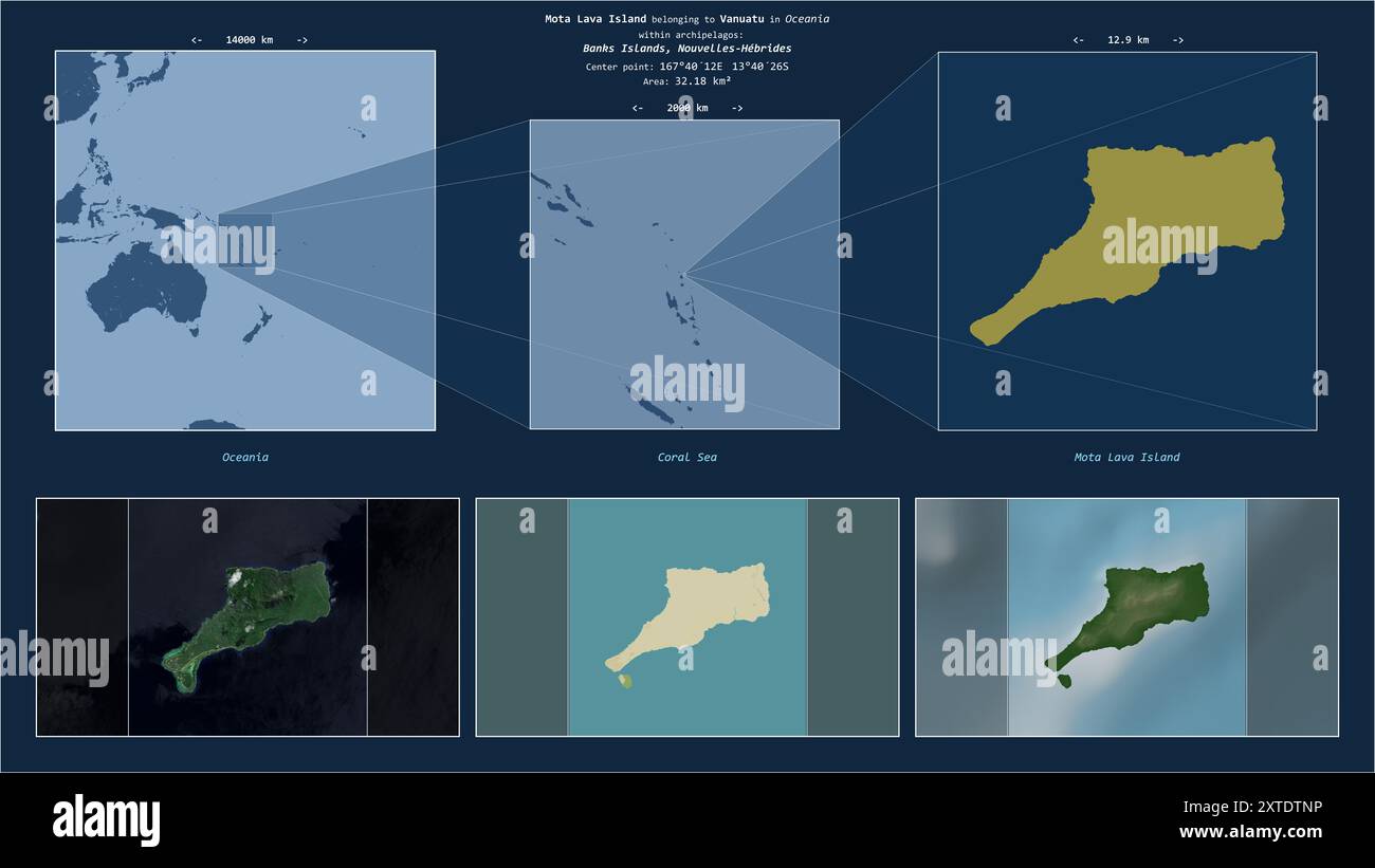 Mota Lava Island in the Coral Sea - belonging to Vanuatu. Described ...