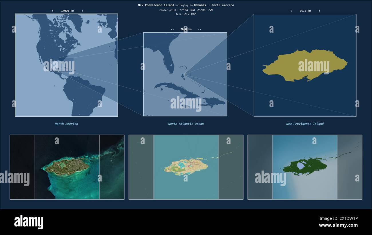 New Providence Island in the North Atlantic Ocean - belonging to ...