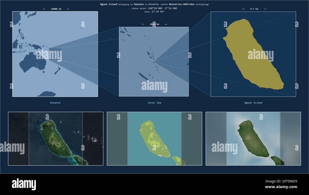 Nguna Island in the Coral Sea - belonging to Vanuatu. Described ...
