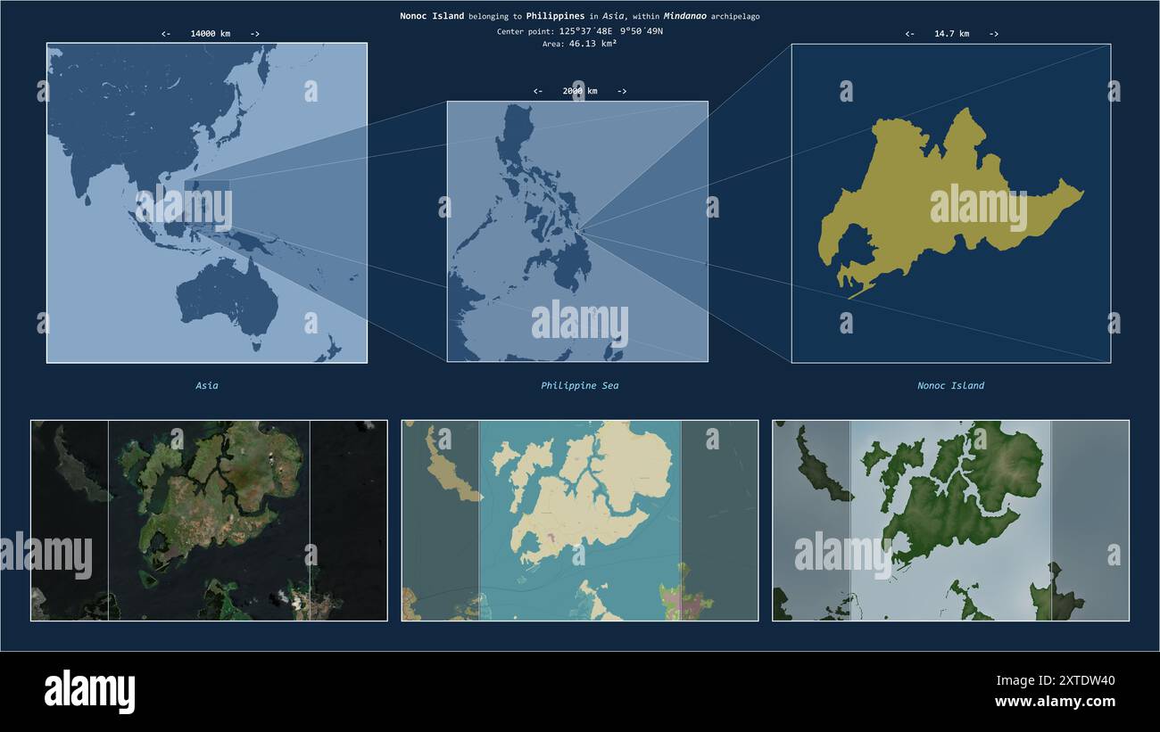 Nonoc Island in the Philippine Sea - belonging to Philippines ...