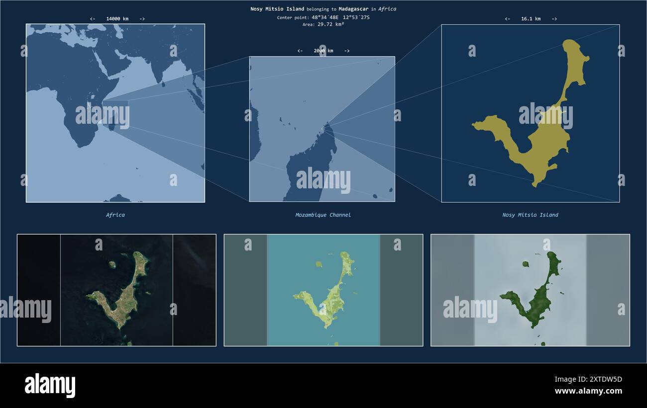 Nosy Mitsio Island in the Mozambique Channel - belonging to Madagascar ...