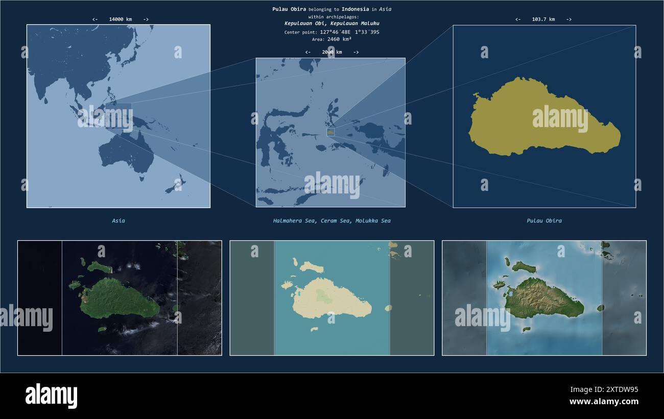 Pulau Obira in the Ceram Sea - belonging to Indonesia. Described ...