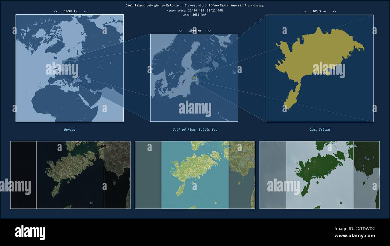 Osel Island in the Baltic Sea - belonging to Estonia. Described ...