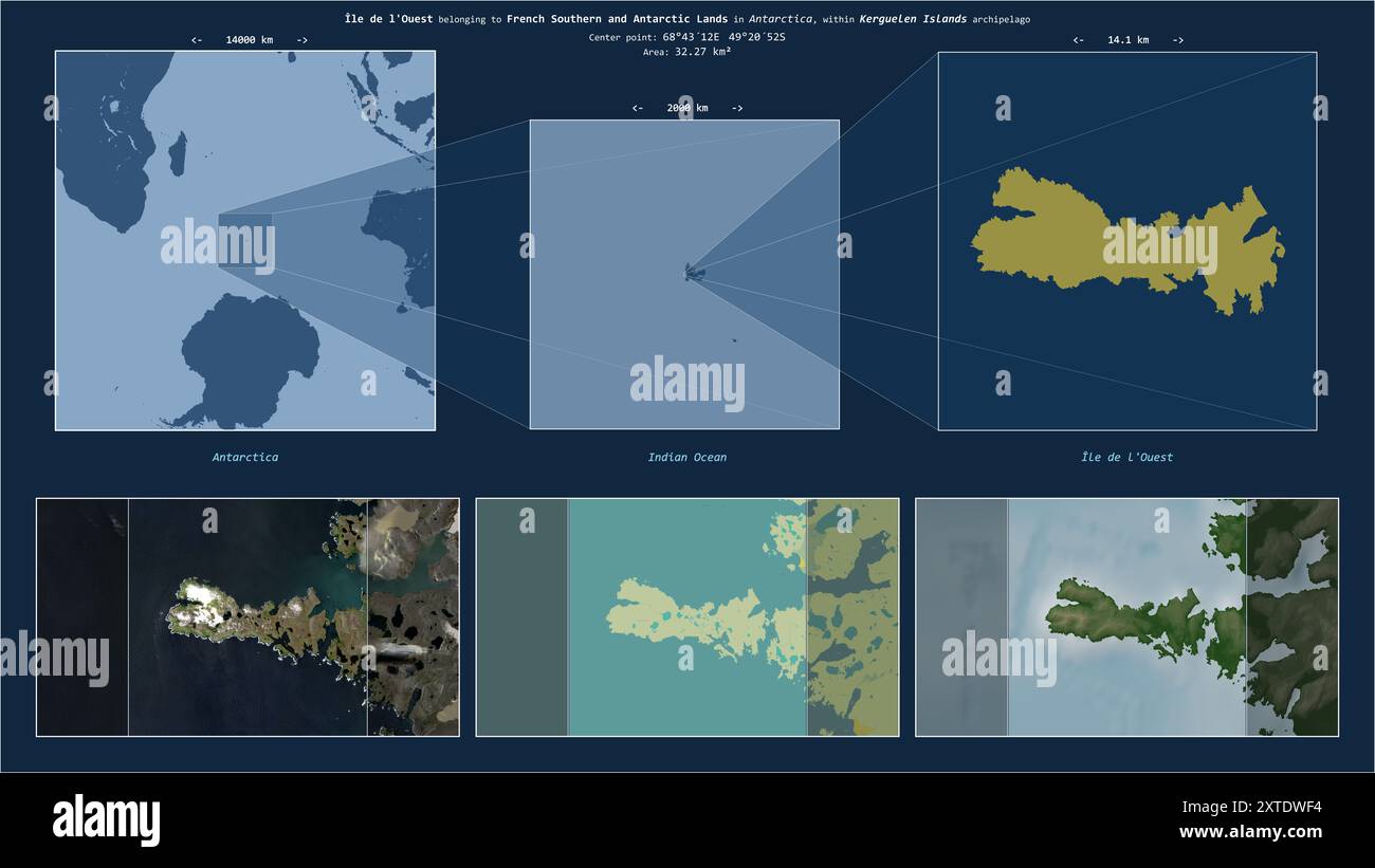 Ile de l'Ouest in the Indian Ocean - belonging to French Southern and ...