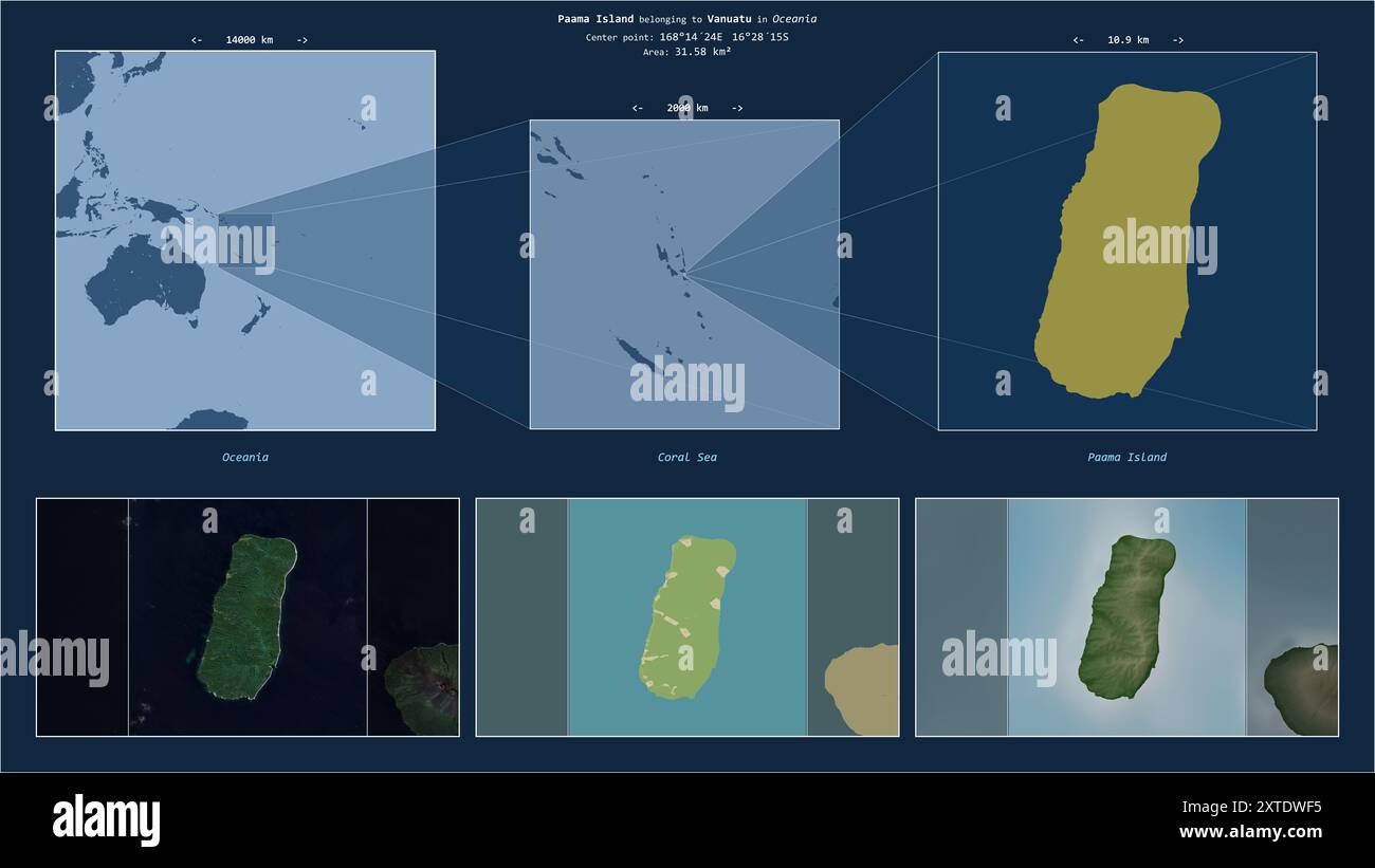 Paama Island in the Coral Sea - belonging to Vanuatu. Described ...