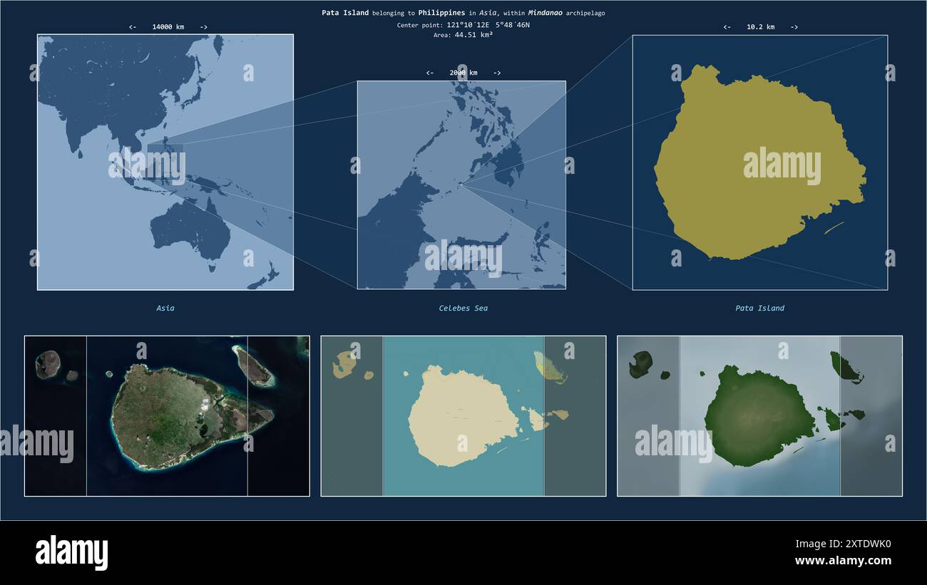Pata Island in the Celebes Sea - belonging to Philippines. Described ...