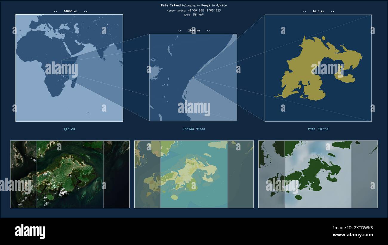 Pate Island in the Indian Ocean - belonging to Kenya. Described ...