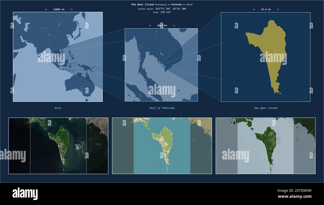 Phu Quoc Island in the Gulf of Thailand - belonging to Vietnam ...