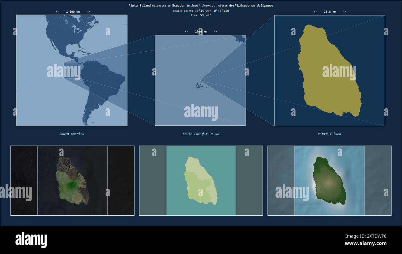 Pinta Island in the South Pacific Ocean - belonging to Ecuador ...