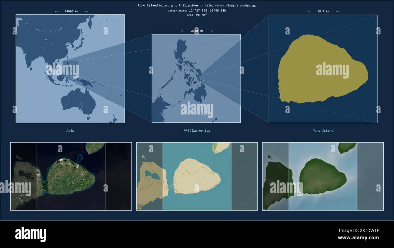 Poro Island in the Philippine Sea - belonging to Philippines. Described ...