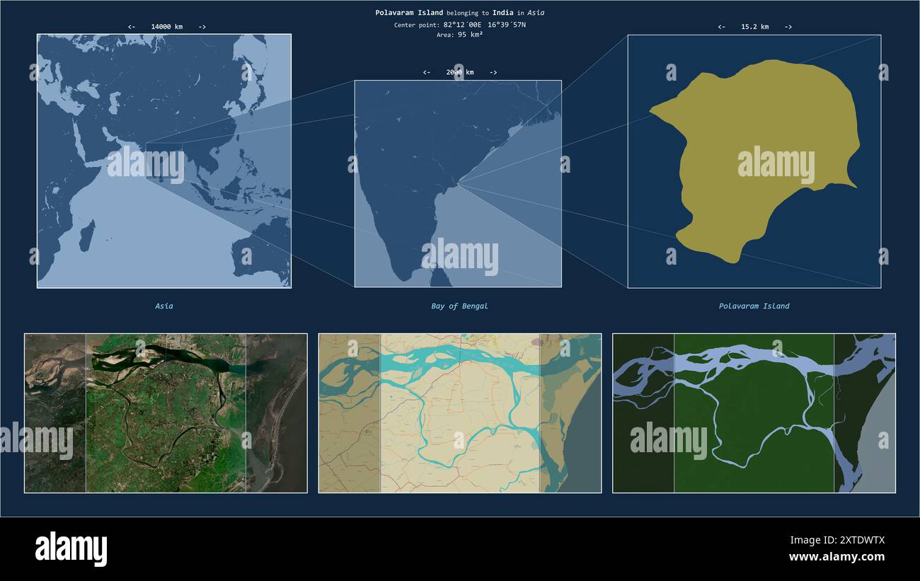 Polavaram Island in the Bay of Bengal - belonging to India. Described ...