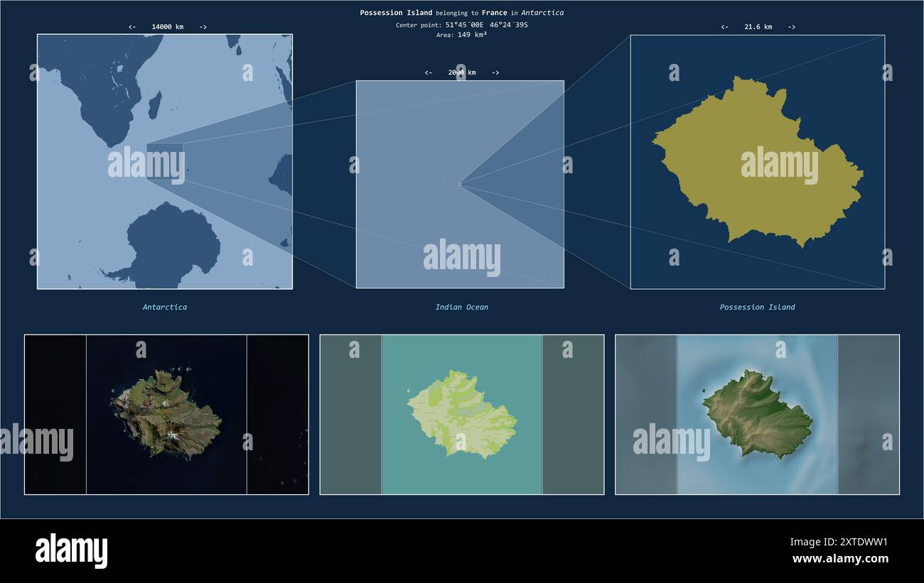 Possession Island in the Indian Ocean - belonging to France. Described ...