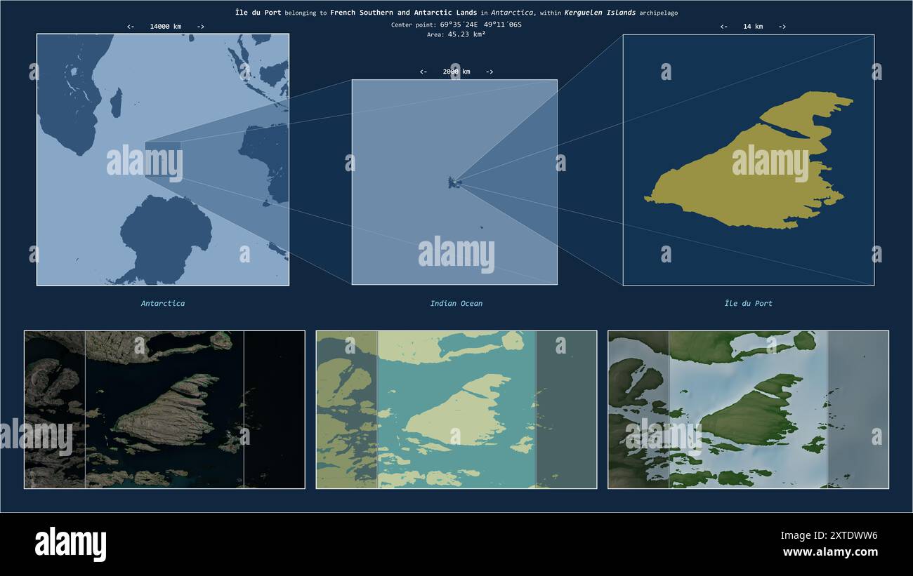 Ile du Port in the Indian Ocean - belonging to French Southern and ...