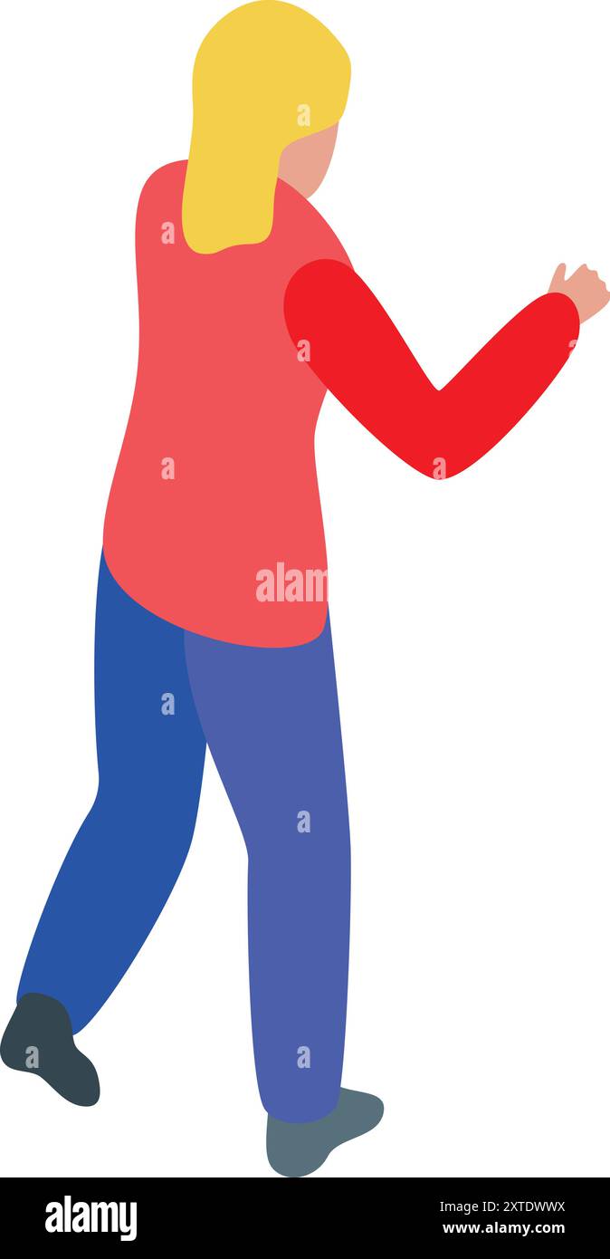 Woman walking away Stock Vector Images - Alamy