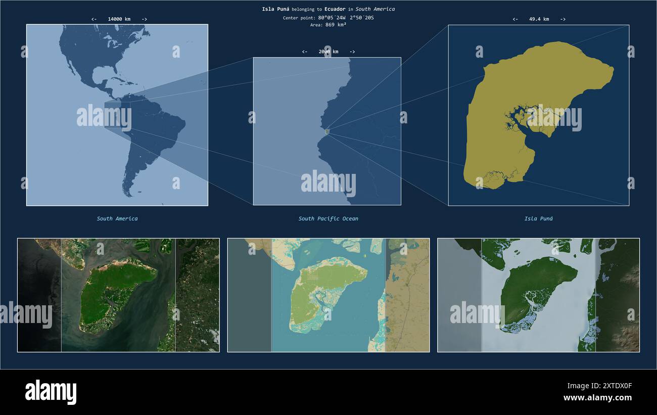 Isla Puna in the South Pacific Ocean - belonging to Ecuador. Described ...