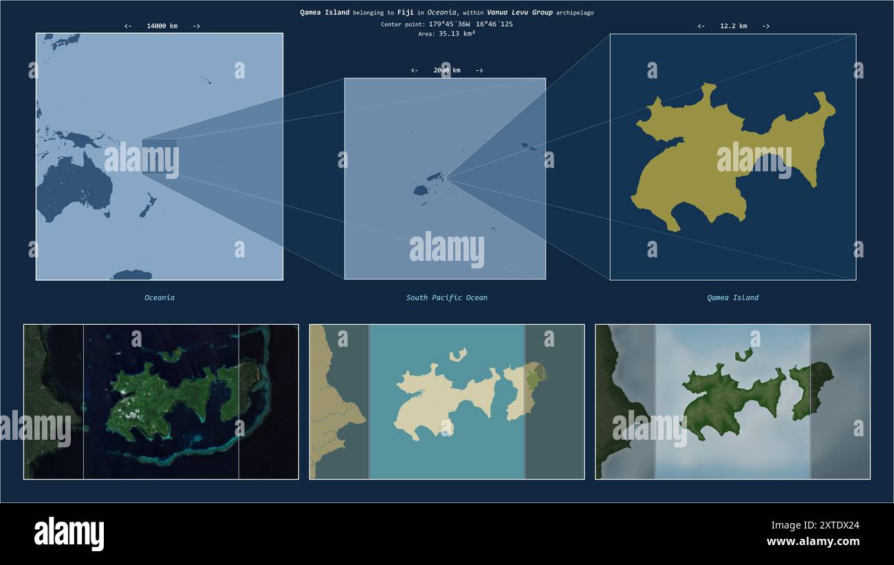 Qamea Island in the South Pacific Ocean - belonging to Fiji. Described ...
