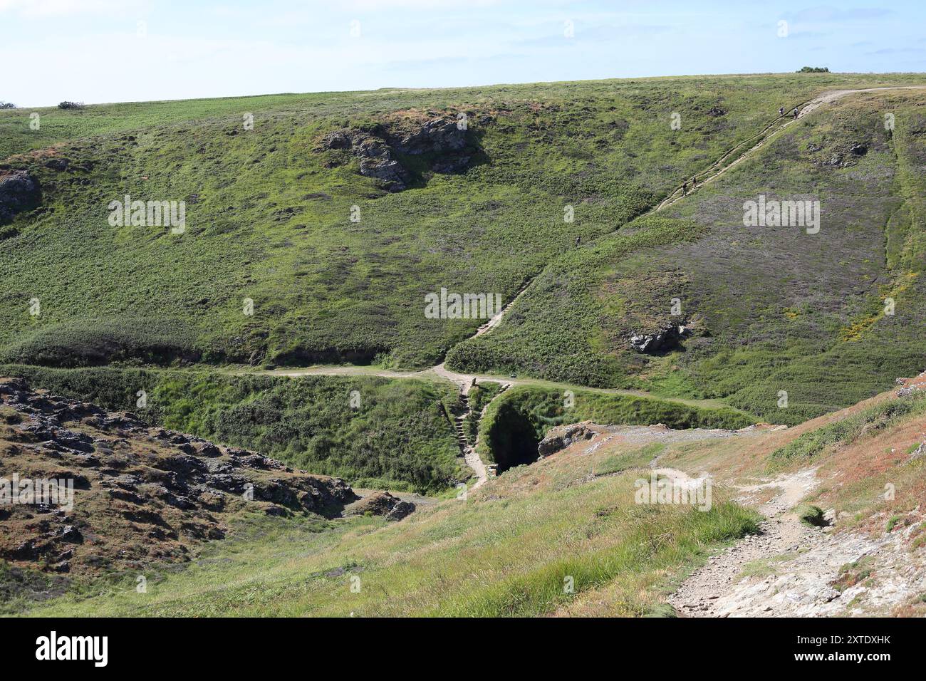 Coastal footpath (GR340) between Ancient semaphore Er Hastellic and ...
